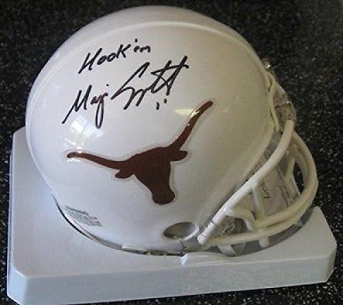 Amazon.com: Major Applewhite Signed Mini Helmet UT Longhorns - JSA ...