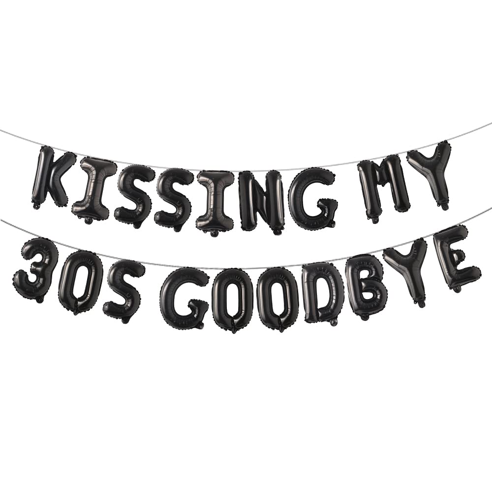 Amazon.com: Kissing My 30s Goodbye Decorations Kissing My 30s Goodbye ...
