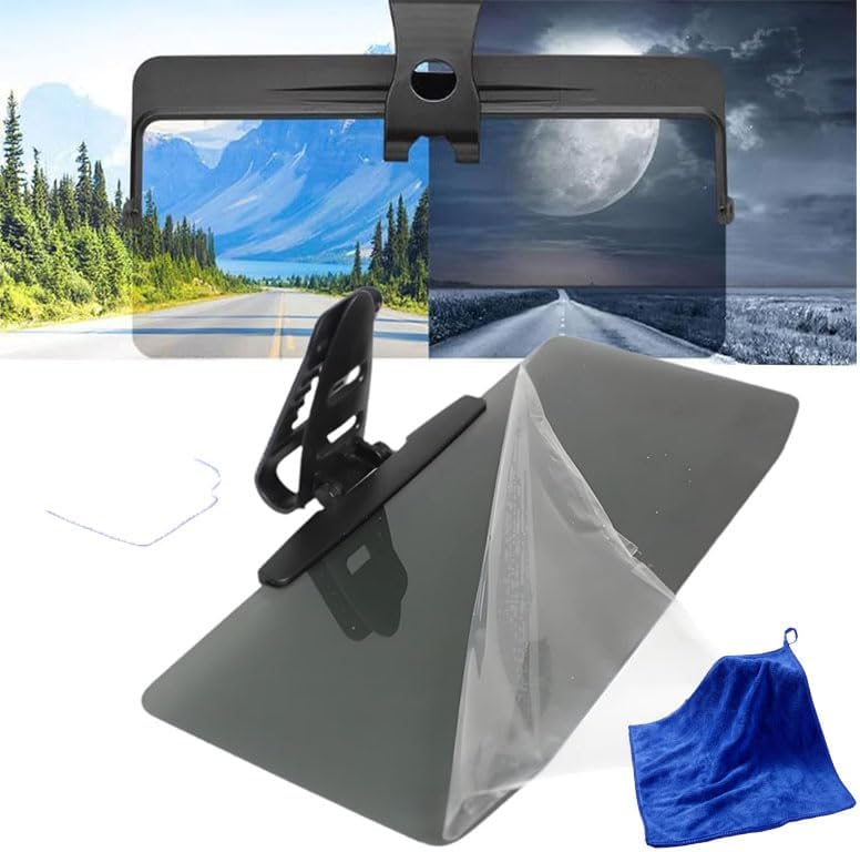 CZPLG Car Sun Visor with Polarized Glare Protection, Universal Fit ...