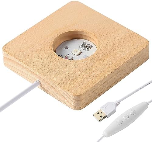 Amazon.com: Mudder 2 Pieces LED Base Display Base Lighted Display Stand ...