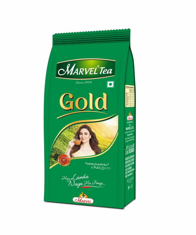 Marvel Gold Tea 500g, Handpicked Strong Chai From Assam & Darjeeling ...