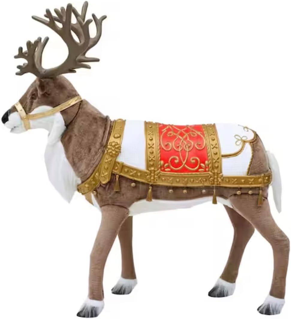 Amazon.com: 4 ft. Animated Reindeer Christmas Animatronic Christmas ...