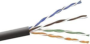 Belkin 1000ft Cable CAT5 4PR-UTP 24AWG STRANDED BLK ( A7J304-1000-BLK ...