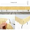 Amazon.com: Hawaiian Luau Grass Raffia Fringe Banner Table Skirt for ...