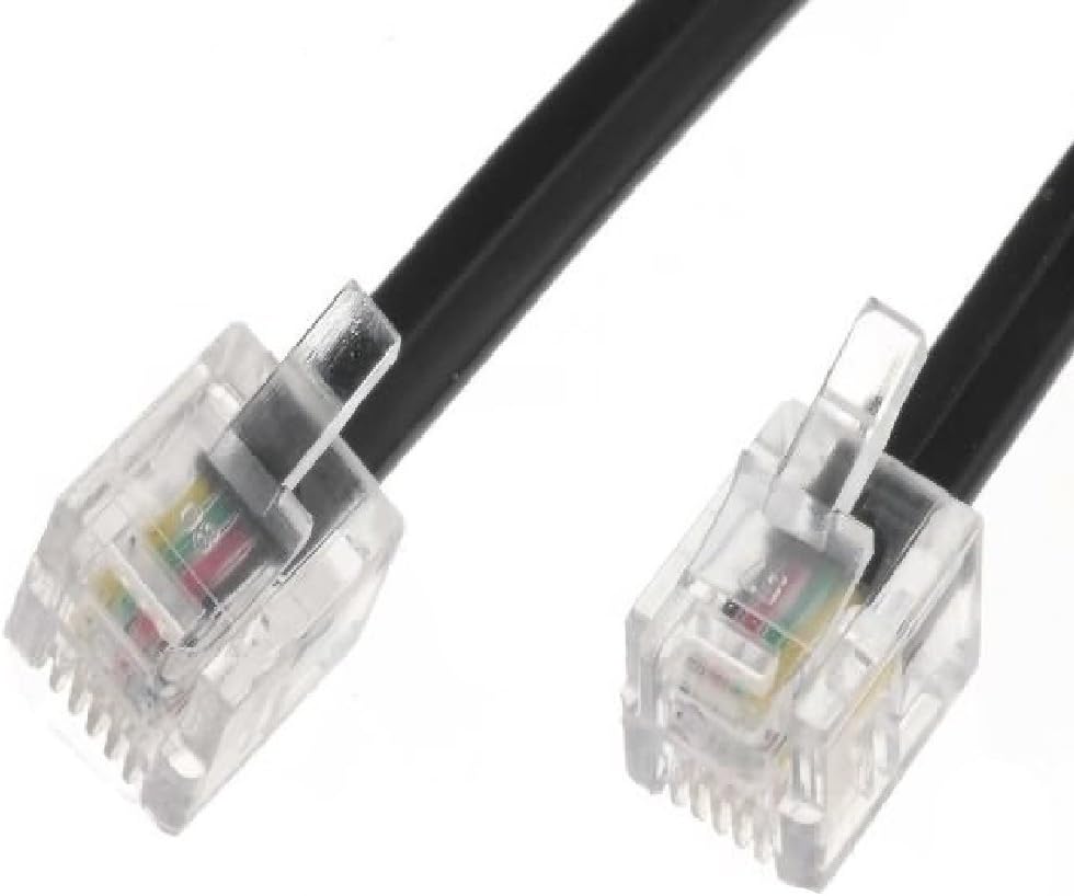 5M 5 Metre Long ADSL Internet Broadband DSL RJ11 to RJ11 Cable Lead ...