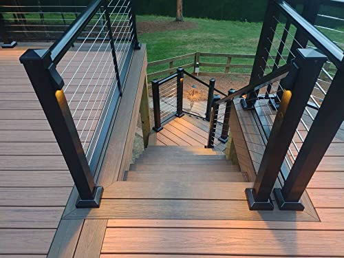 GKOLED Low Voltage LED Wedge Deck Rail Light, Landscape Railing Post ...