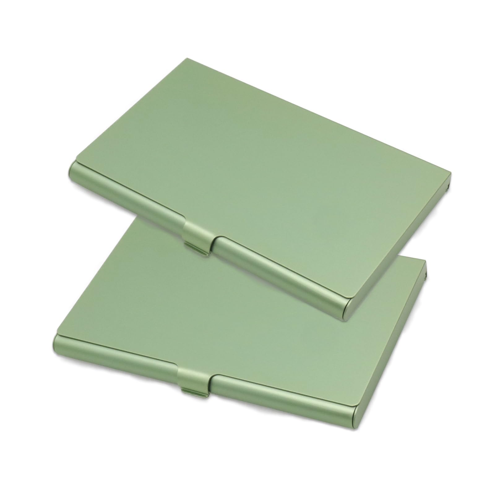 Amazon.com: Joyangy Pack of 2 Green Metal Business Card Holder ...