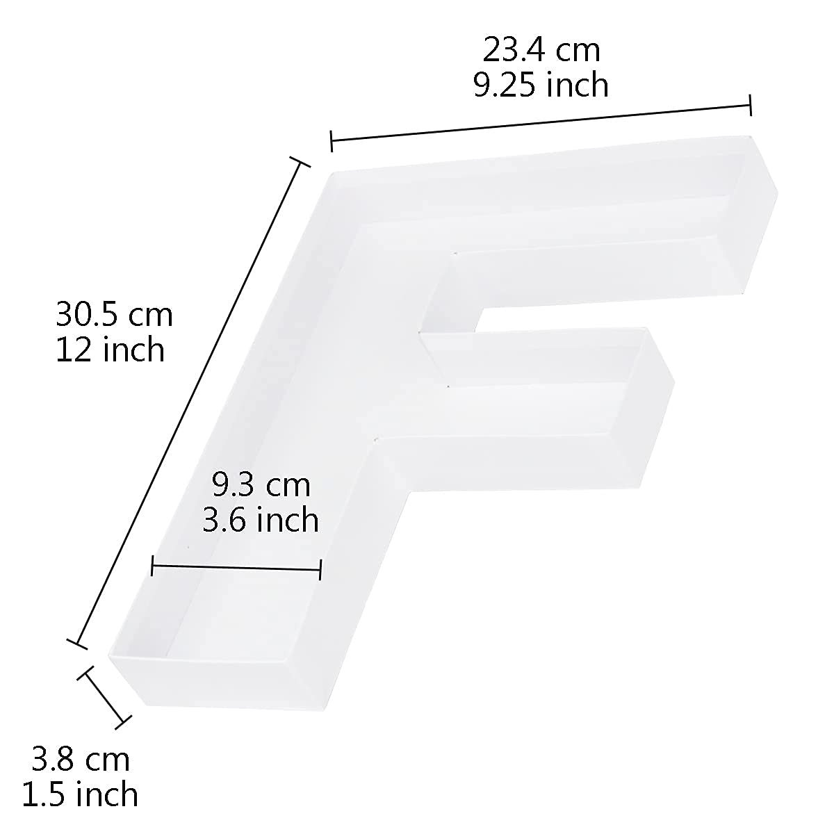 Snapklik.com : WENPACK 12" Cardboard Letter Shaped Mache Decorative ...