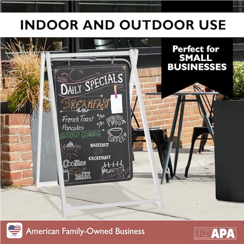 Snapklik.com : Ilyapa Modern Metal Double Sided Swinging Chalkboard ...