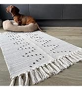 Amazon.com: LEEVAN Boho Runner Rug 2.3'x5.3 Tufted Geometric Farmhouse ...