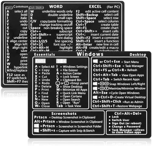 Amazon.com: Microsoft Windows + Word/Excel Quick Reference Guide ...