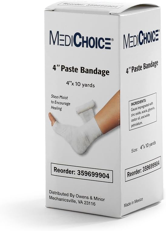 Amazon.com: MediChoice Unna Boot Compression Bandage, Paste, 4 Inch x ...