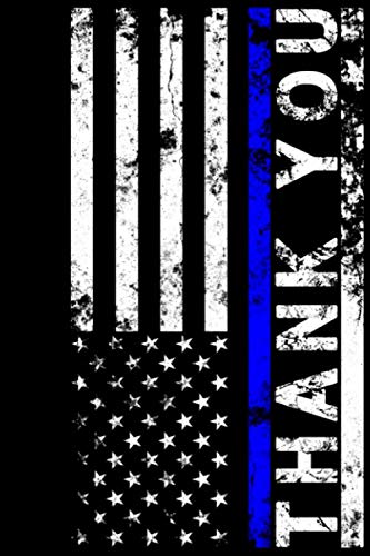 Amazon.com: Thank You: Police Notebook, Police Officer Notepad, Back ...