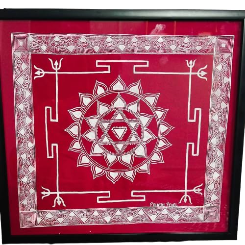 UbEx Art and Crafts Handpainted Aipan Art Painting (Aipan Style 3 ...