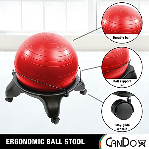 Snapklik.com : CanDo Ball Chair Inflatable Ergonomic Active Seating ...