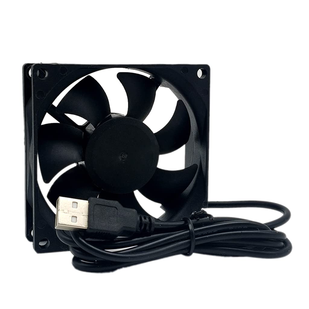 Amazon.com: Mute Low Voltage 8025 5V 8CM USB Fan Chassis Router Set-top ...