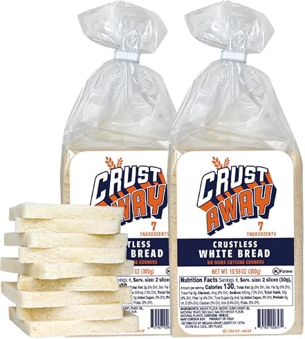 Amazon.com: Crust Away Crustless White Bread – 7 Clean Ingredients ...