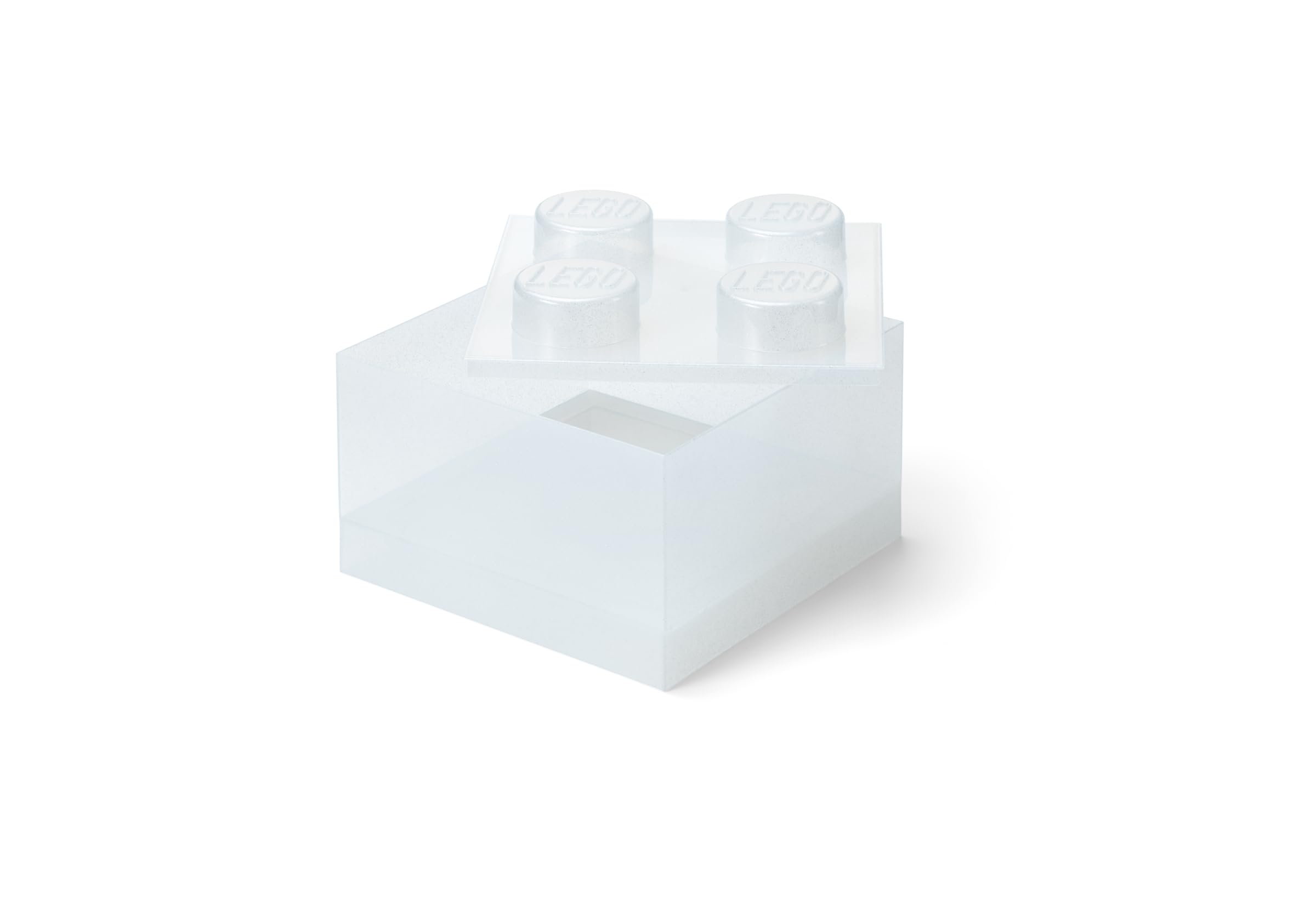 Room Copenhagen LEGO Storage Brick 4 Knobs Glitter Light Translucent ...