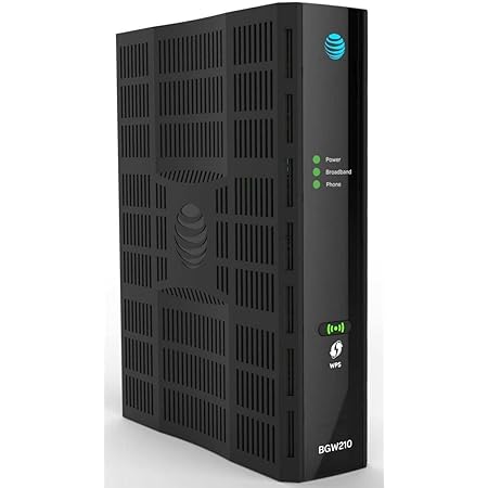 Amazon.com: AT&T BGW210 802.11b/g/n/ac 400mW Bonded VDSL2 Wireless ...