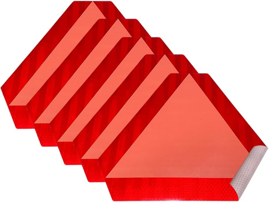 Amazon.com - 5Pcs Slow Moving Vehicle Sign Stickers, 8.7 Inch x 10 Inch ...