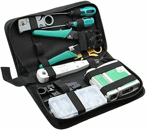 TAVICE Network Cable Tool Kit - LAN Crimper, Down Wire Stripper, Cat5 6 ...