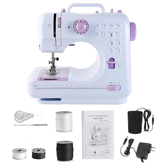 Groot Troco Mini Electric Sewing Machine with 12 Stitch Patterns ...