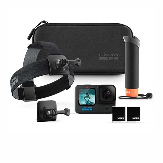 GoPro Hero12 Bundle Pack - Includes Hero12 Action Camera, 2-Batteries ...