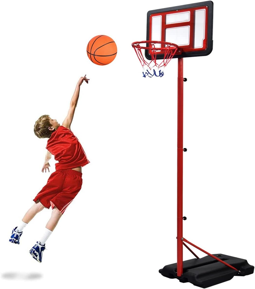 SKY LAND Basketball Hoop and Stand Set, Adjustable Height 145 250 cm ...