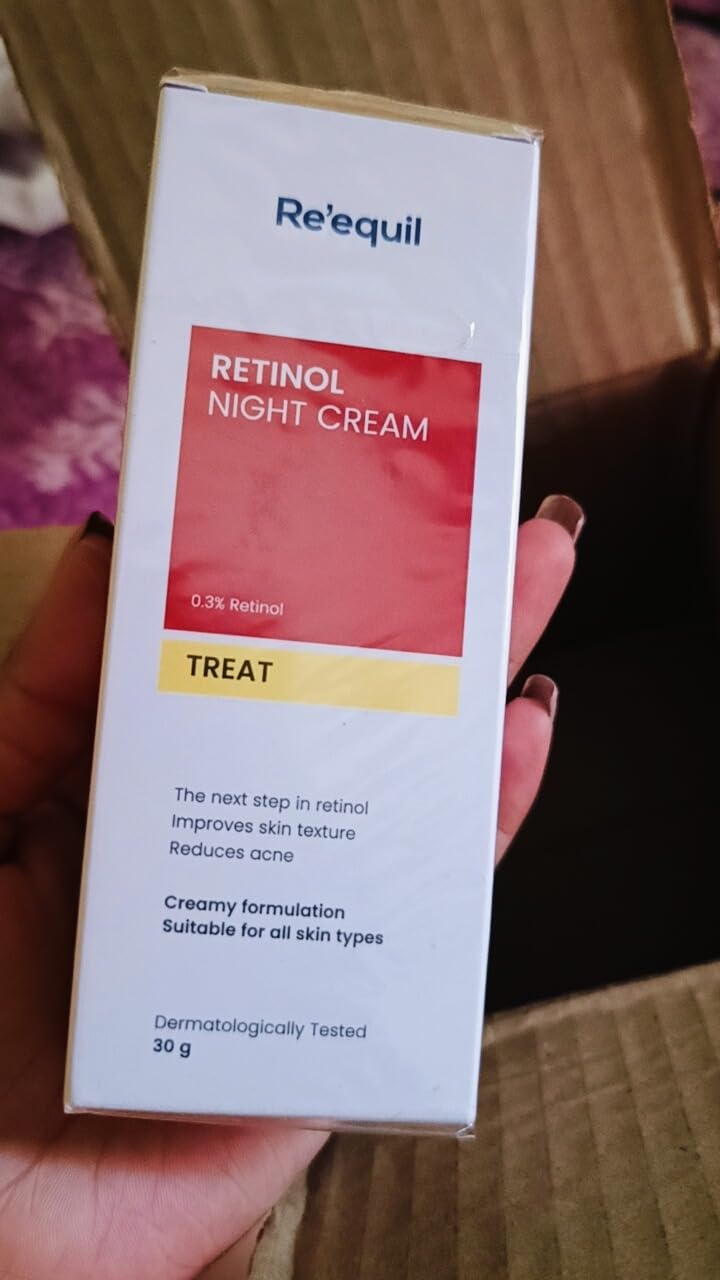 RE' EQUIL 0.3% Retinol Night Cream, Improves Skin Texture, Reduces Acne ...