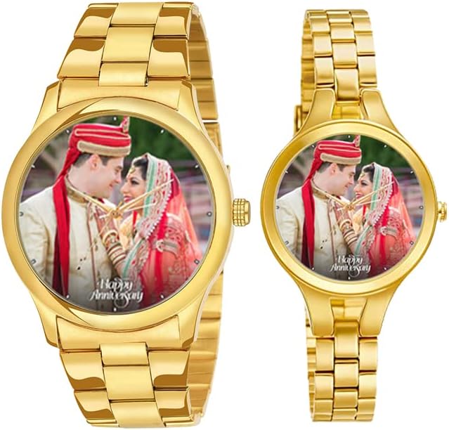 Buy NITYAMA Customize Watch Photo Print Dial for Couple| Stylish Watch ...