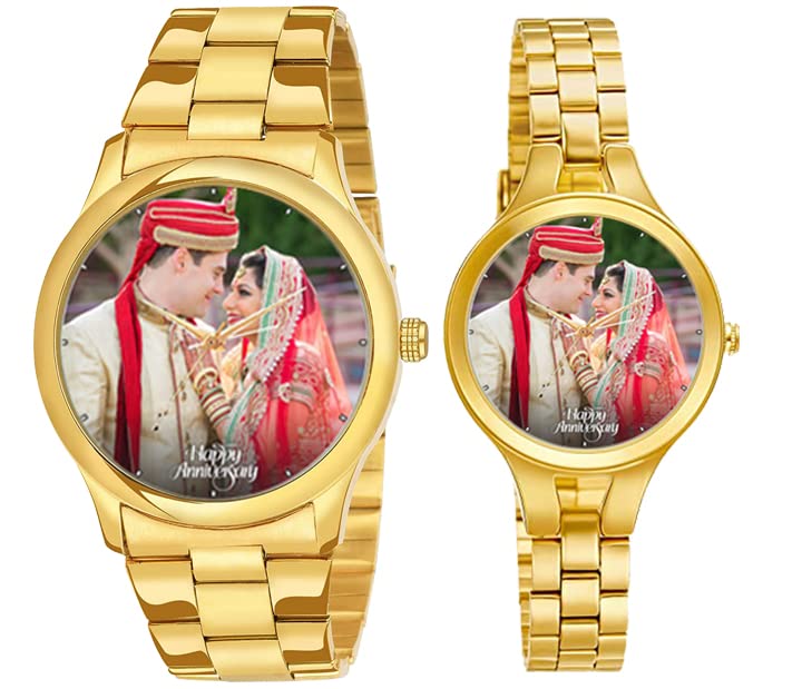 Buy NITYAMA Customize Watch Photo Print Dial for Couple| Stylish Watch ...