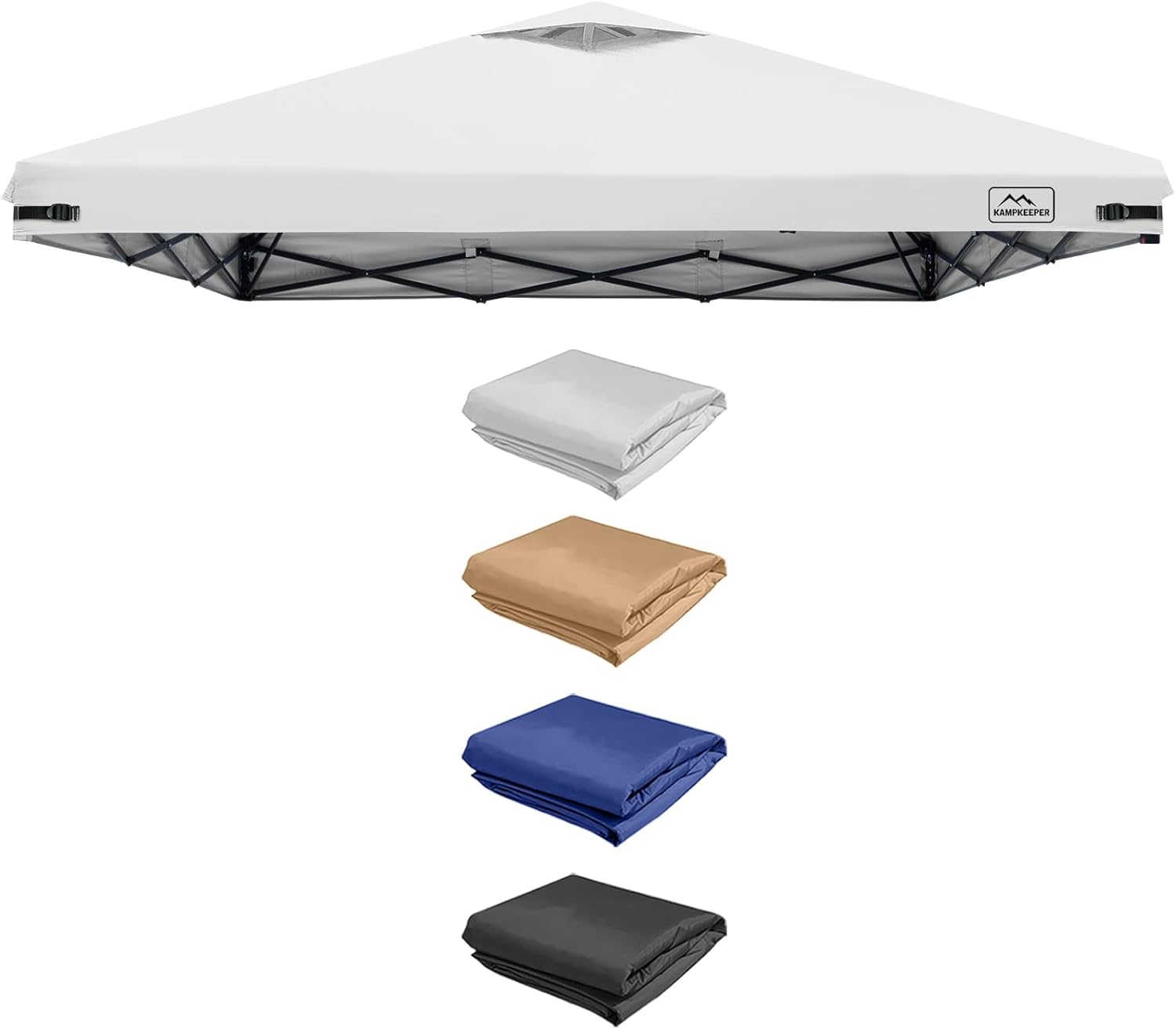 Amazon.com : KAMPKEEPER 8x8 Pop Up Canopy Tent Top Replacement Cover ...