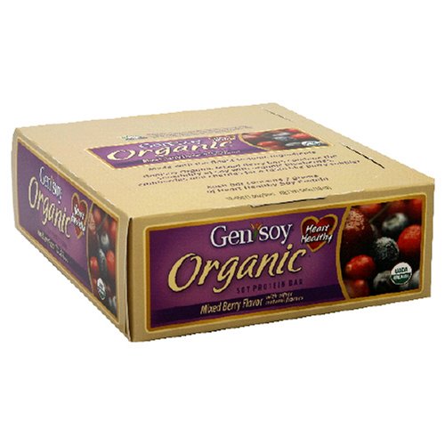 Amazon.com: Genisoy Mixed Berry Organic Bar, 12-Count 1.6-Ounce Package ...