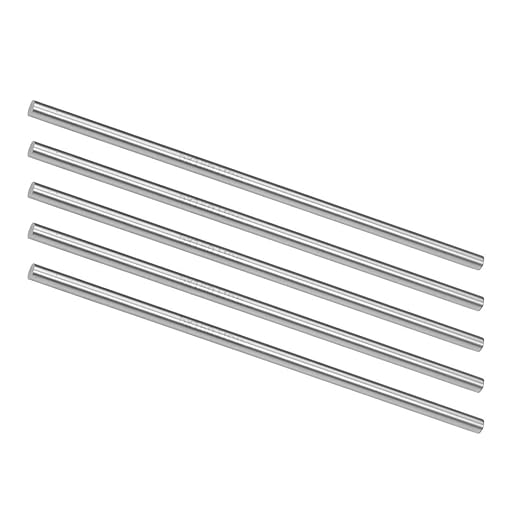 Amazon.com: uxcell 5pcs Round Steel Metal Rods, 5mm x 150mm High Speed ...