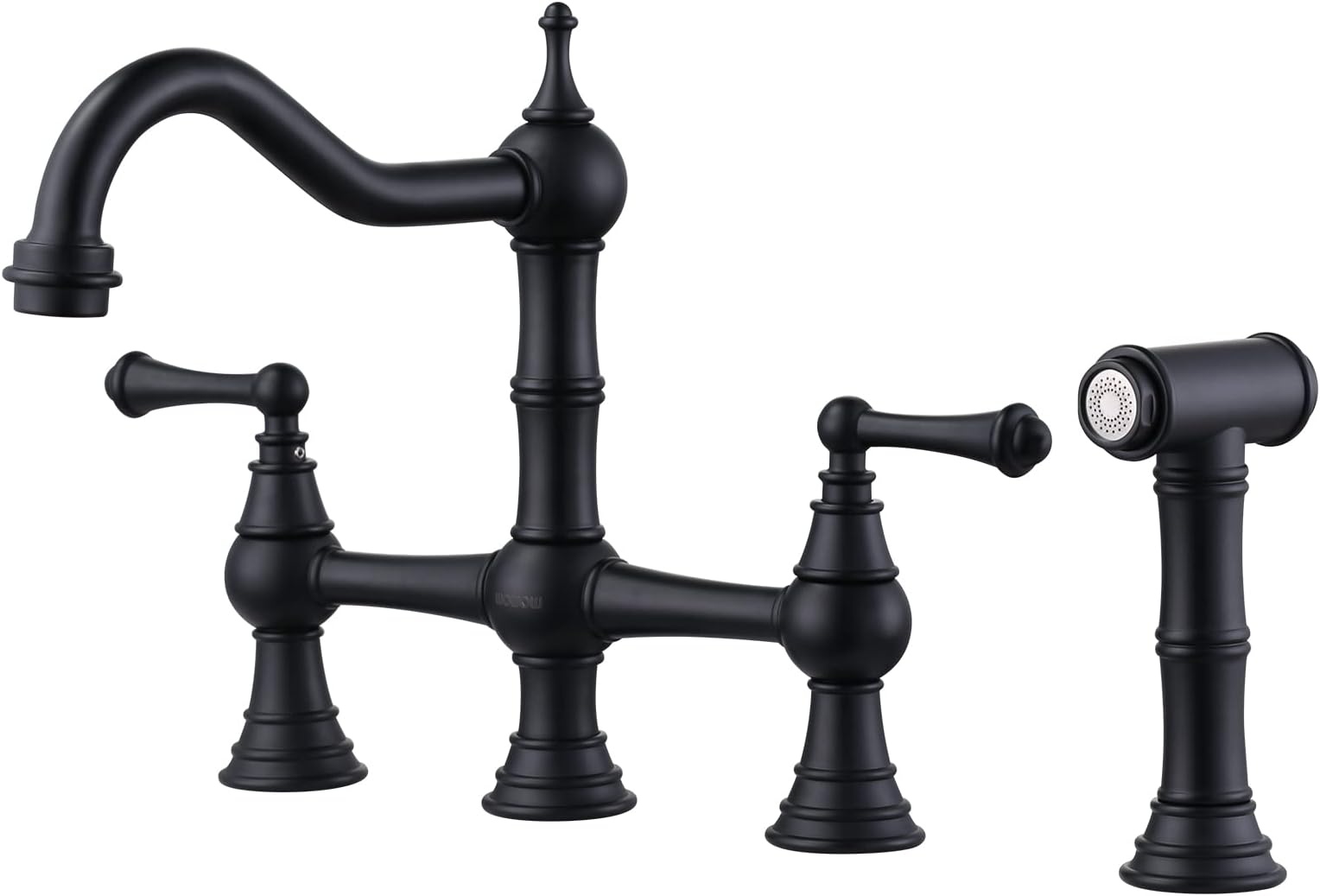 Delta Faucet Victorian 2-Handle Widespread Kitchen Sink Faucet with ...