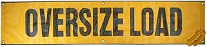 Amazon.com: Mytee Products 84"x18" Oversize Load Sign w/Grommets & 44 ...