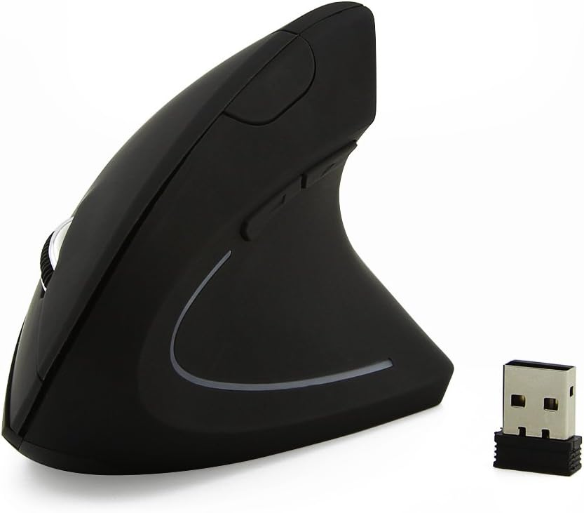 CHUYI 2.4GHz Wireless Vertical Ergonomic Mouse 800/1600/2000 DPI ...