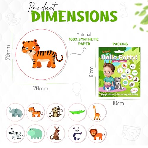Potty Training Magic Stickers with Dinosaurus – 10 Stickers – Hello ...