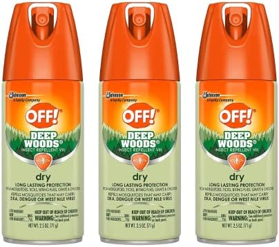 Amazon.com: Off! Deep Woods Tick Repellent Aerosol 6 Ounce (Pack of 3 ...
