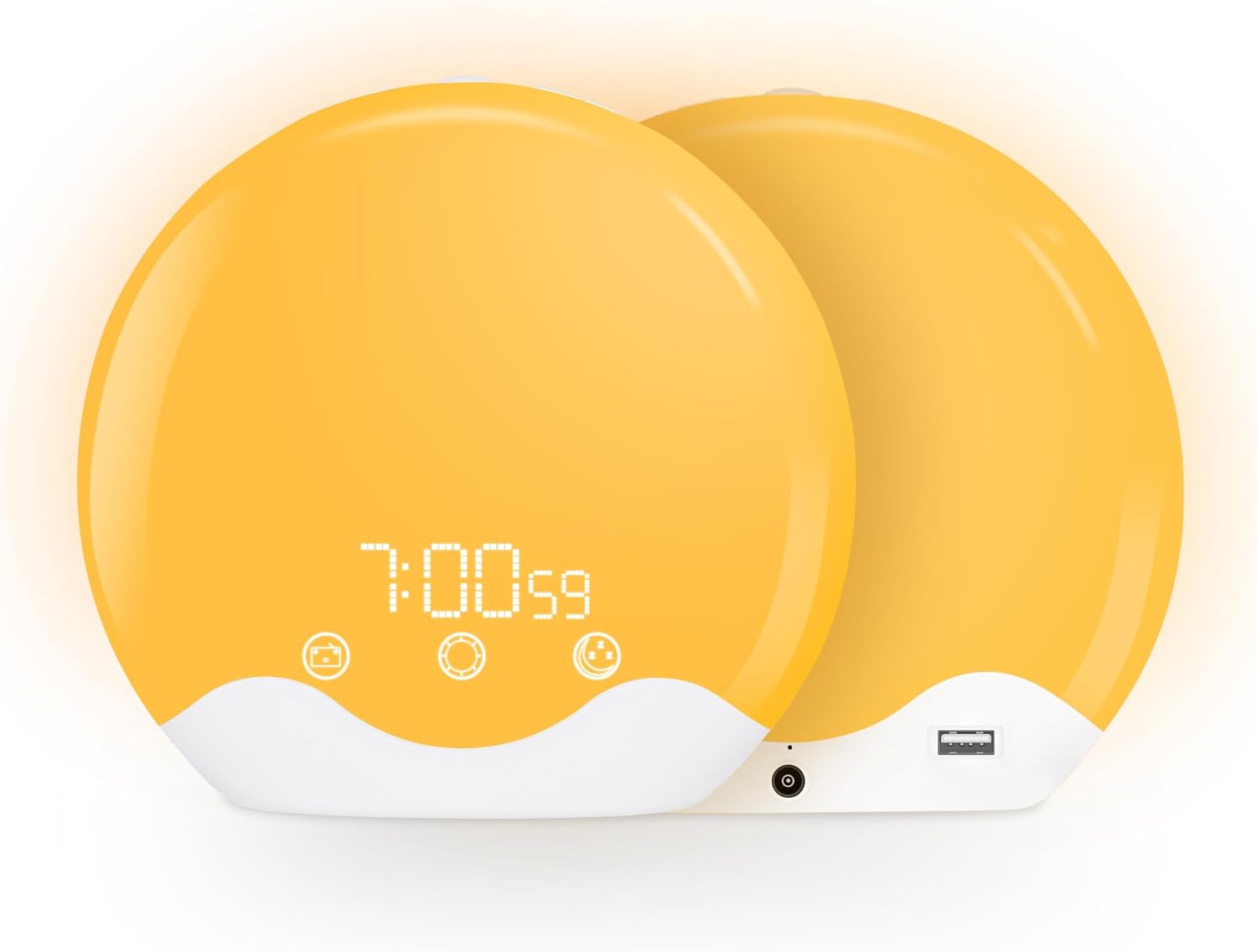 Amazon.co.jp: TITIROBA 目覚まし時計 光 めざまし時計 YABAE Wake Up Light ウェイクアップ ライト ...