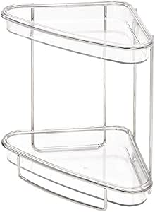 InterDesign Clarity 2-Tier Corner Shelf for Cosmetics and Toiletry ...