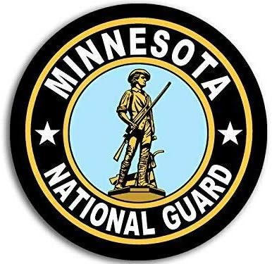Amazon.com - 4x4 inch Round Minnesota National Guard Seal Sticker (Logo ...