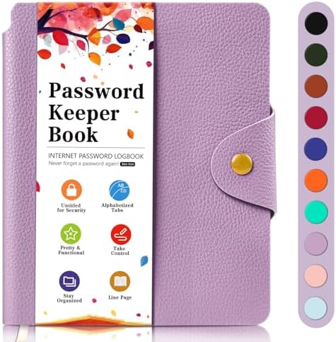 Amazon.com : Password Keeper with Alphabetical Tabs, Internet Password ...