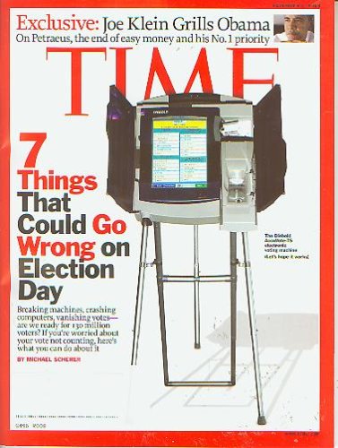 Time Magazine November 3 2008 7 Things That Could Go Wrong on Election ...