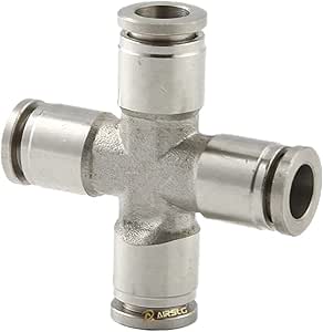 Amazon.com: 304 stainless steel pneumatic joint pipe connection tube ...