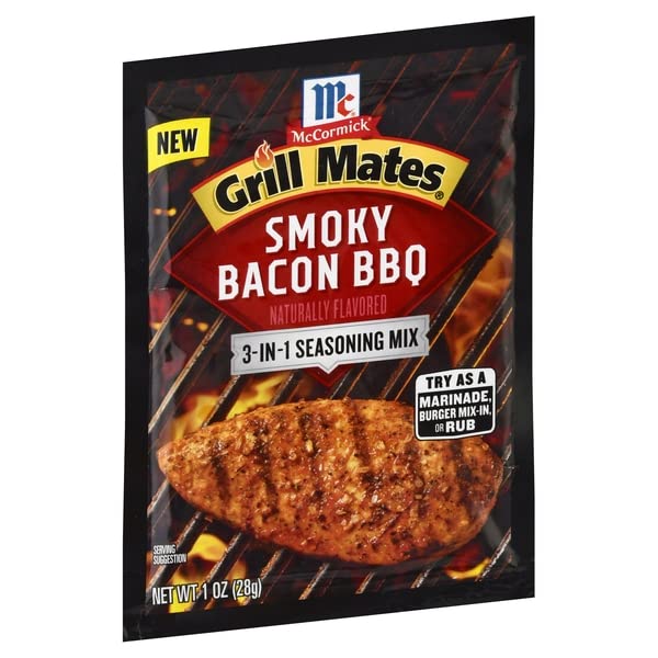 Amazon.com : Mccormick Seasoning Mix, Smoky Bacon BBQ, 3-in-1, 1 Ounce ...