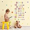 Amazon.com: Inspirational Wall Decal: Be Kind, Be You Rainbow ...