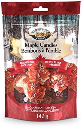 Amazon.com : LB Maple Treat Hard Leaf Shaped Pure Sugar Candy ...