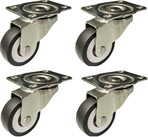 ACKWHEEL SMALL TABLE WHEEL CASTER (Wheel - PU + Dual Bering) : Amazon ...