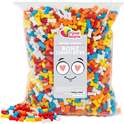 Candy Bones - Candy Bonz - Dog Bone Shape Candy, Assorted, Bulk 3 LB ...